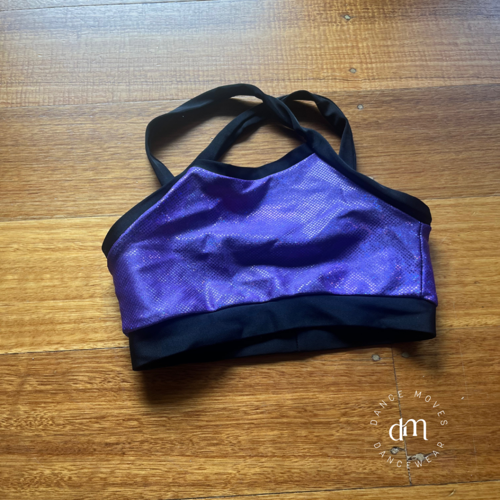 Pre-loved Purple crop top| Size: Child 5 years | Good condition - Dance ...